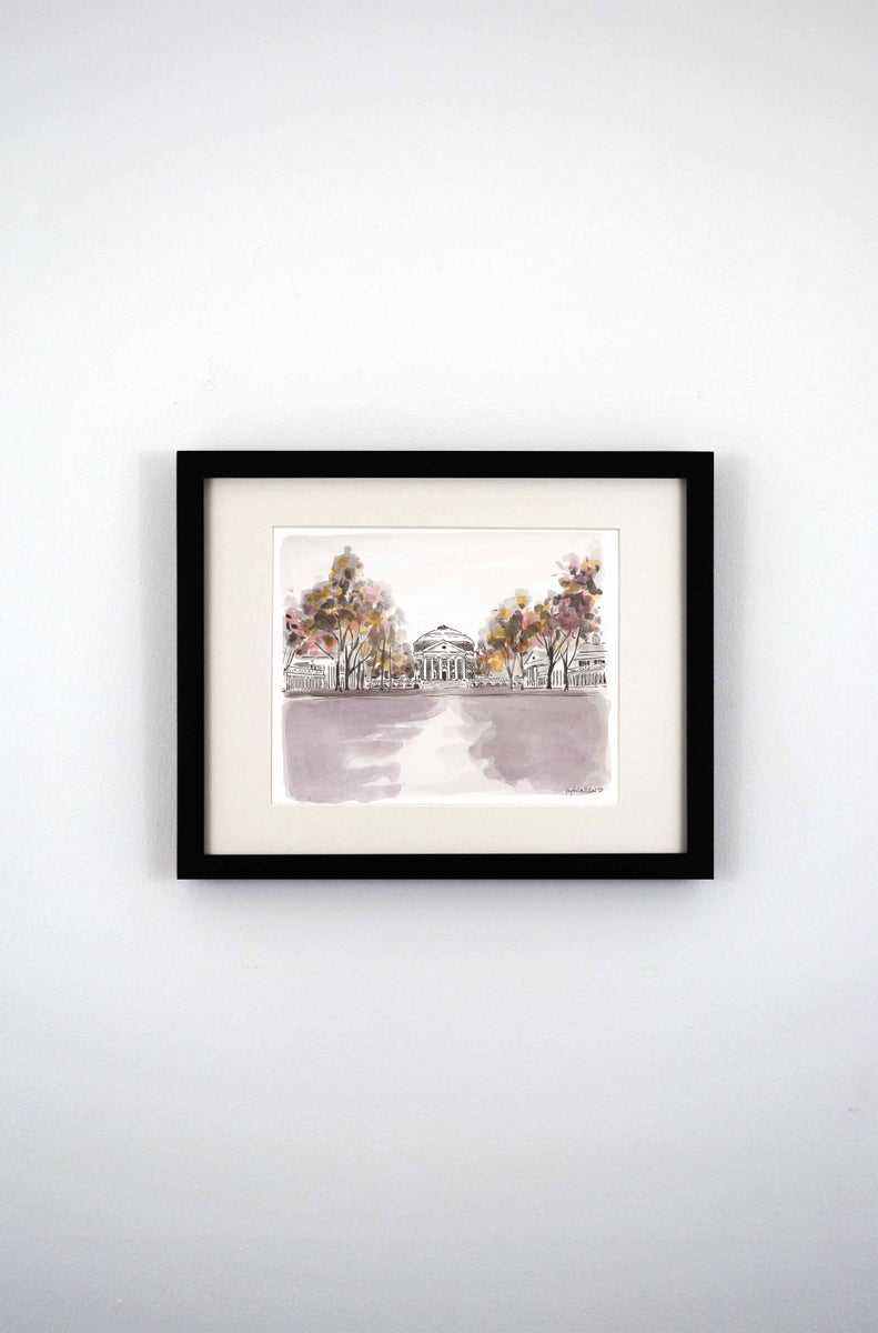 The Rotunda with Purple Shadows, University of Virginia Art – Peyton ...